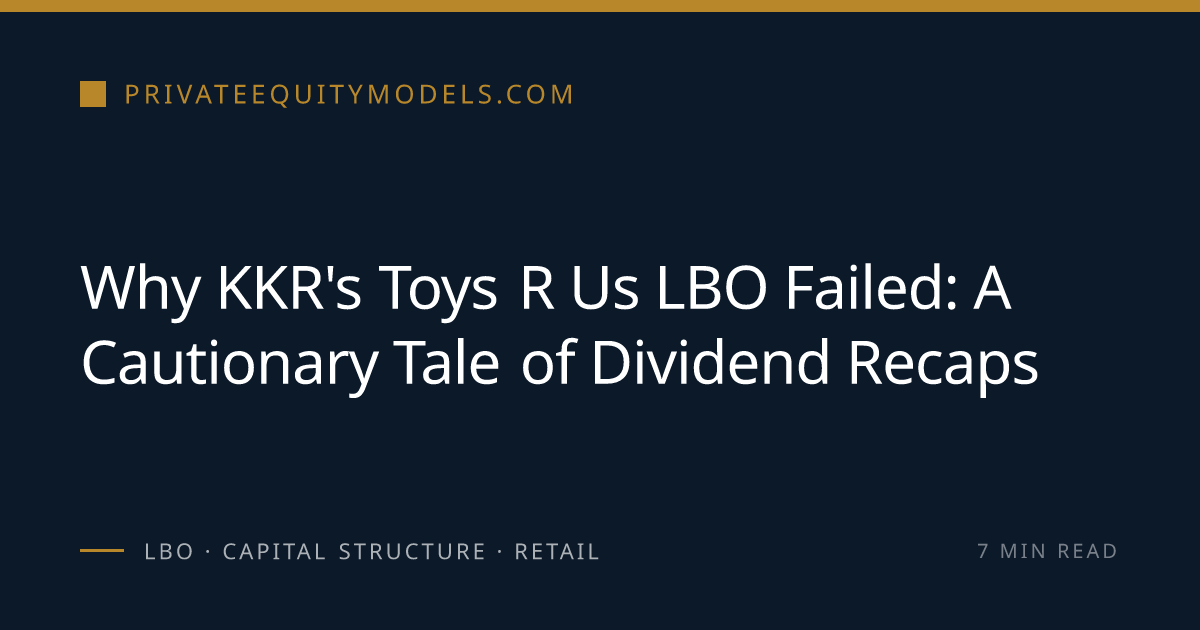 Why KKR's Toys R Us LBO Failed: A Cautionary Tale of Dividend Recaps ...